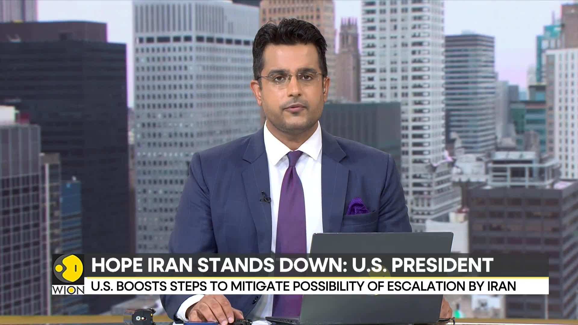 US President Joe Biden voices hope Iran will stand down but is ...