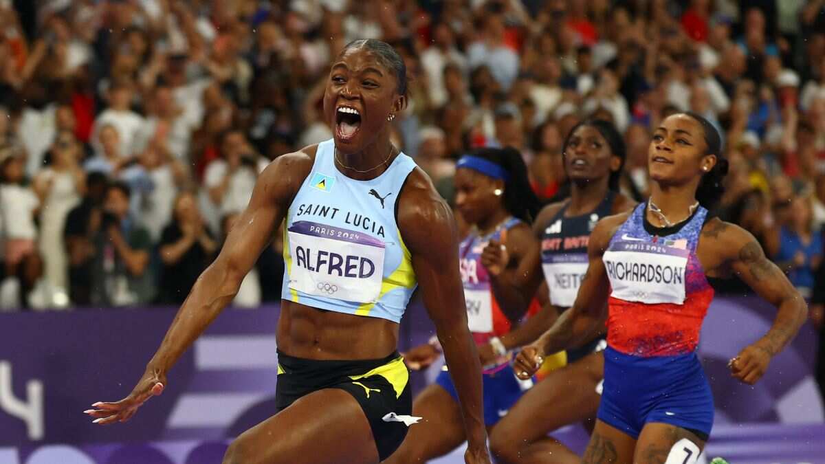 Paris Olympics 2024: St Lucia's Julien Alfred pips Sha'Carri Richardson ...
