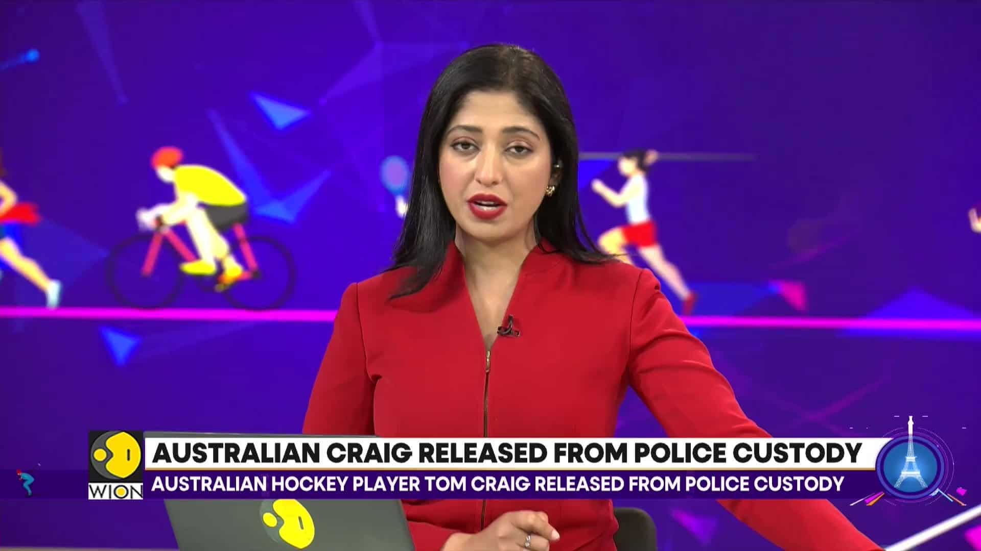 Australian Hockey player Tom Craig released from police custody ...