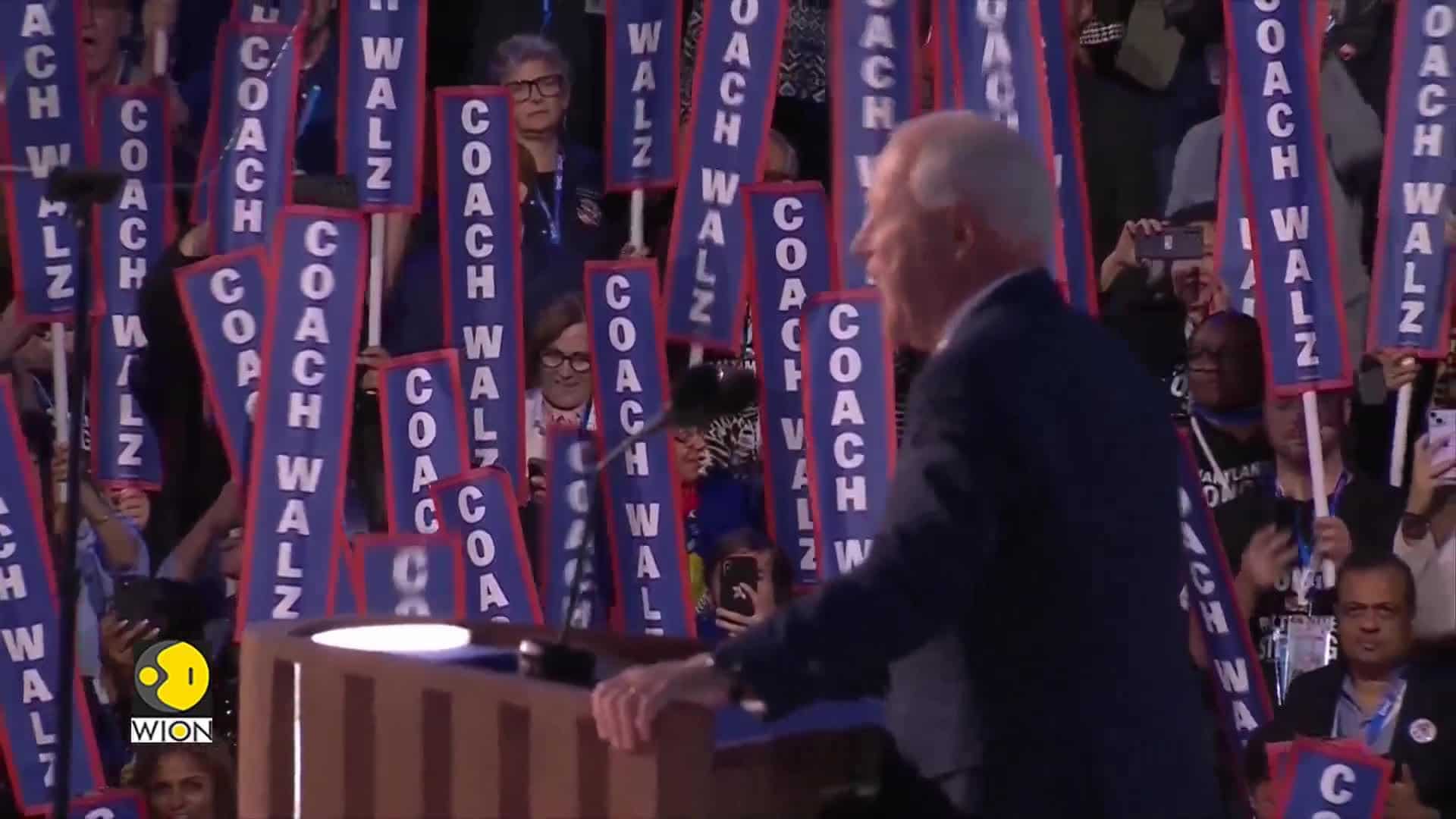 US: Tim Walz formally accepts the Vice Presidential nomination at ...