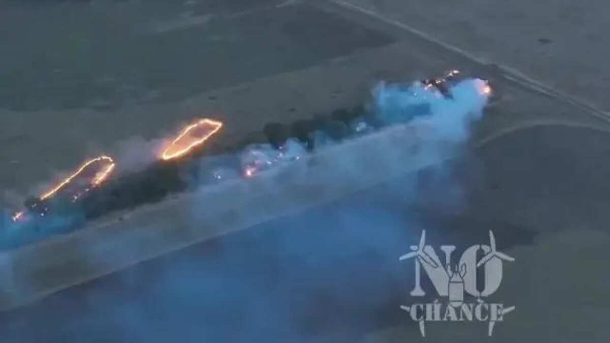 Nightmare fuel! Ukraine using flame thrower drones to burn Russian ...