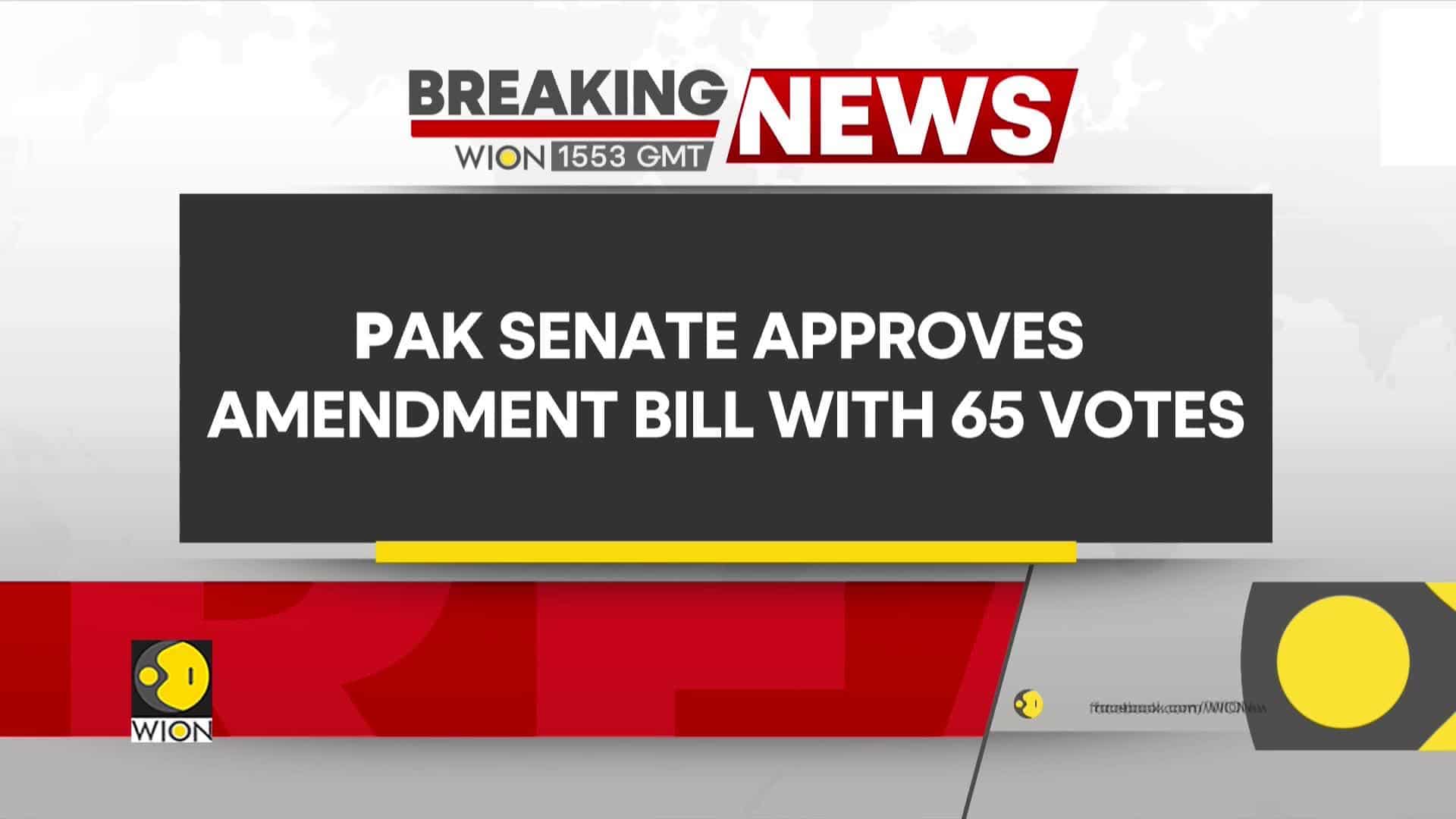 Breaking: Pakistan Senate Approves Amendment Bill With 65 Votes - World ...