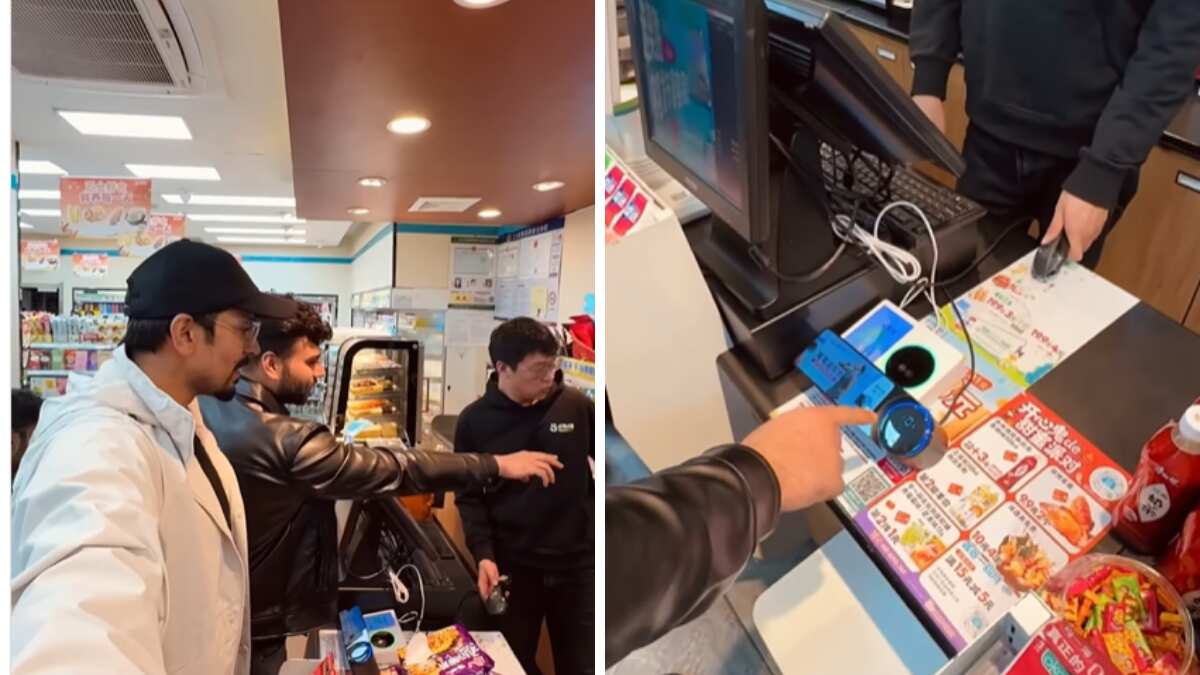 Pakistani content creator tries out palm scanning to pay for groceries ...