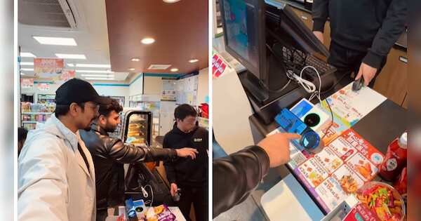 Pakistani content creator tries out palm scanning to pay for groceries ...