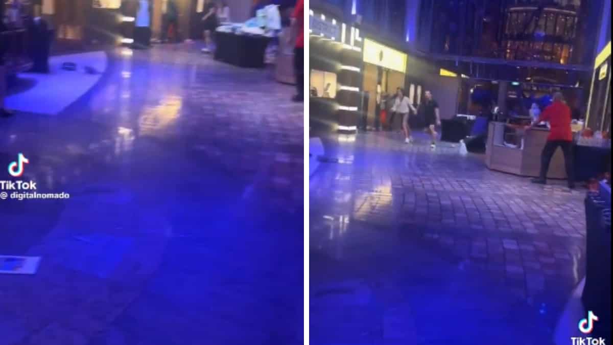 Watch: Cruise ship tilts 45º in Atlantic Ocean, passengers scream amid ...