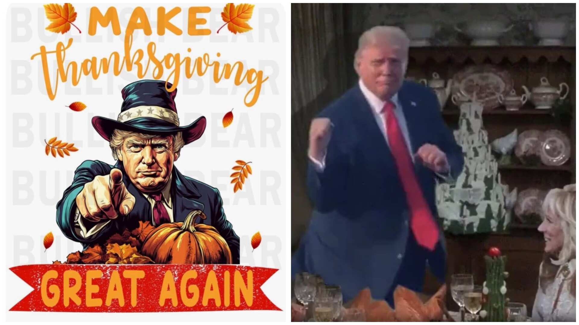 Watch: Donald Trump trolls Democrats on Thanksgiving Day with AI video ...
