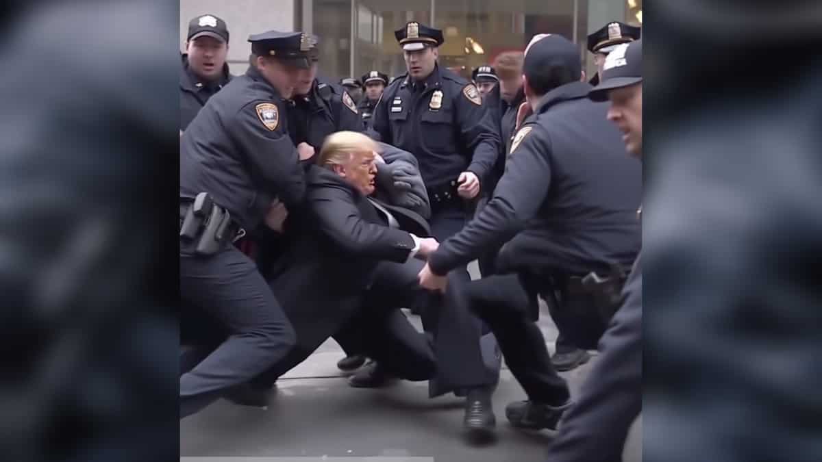 AI predicts what Donald Trump's arrest would look like. Take a look at ...