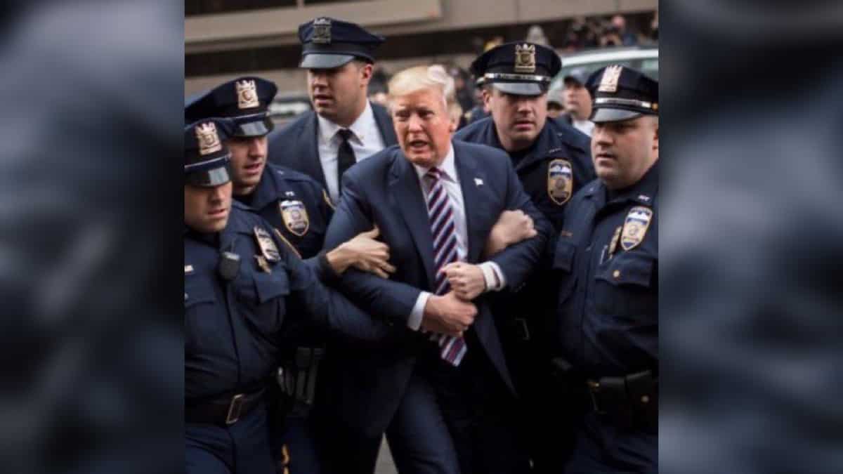 AI predicts what Donald Trump's arrest would look like. Take a look at ...