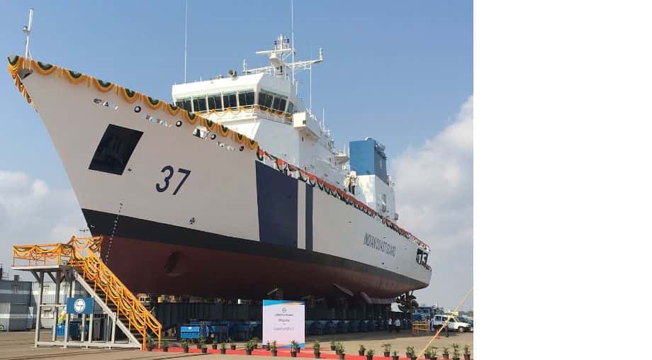 Indian Coast Guard launches offshore patrol vessel Vajra; to be ...