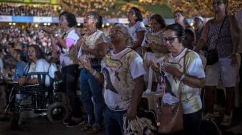 Thousands of Catholic faithful in Brazil celebrate first female saint ...