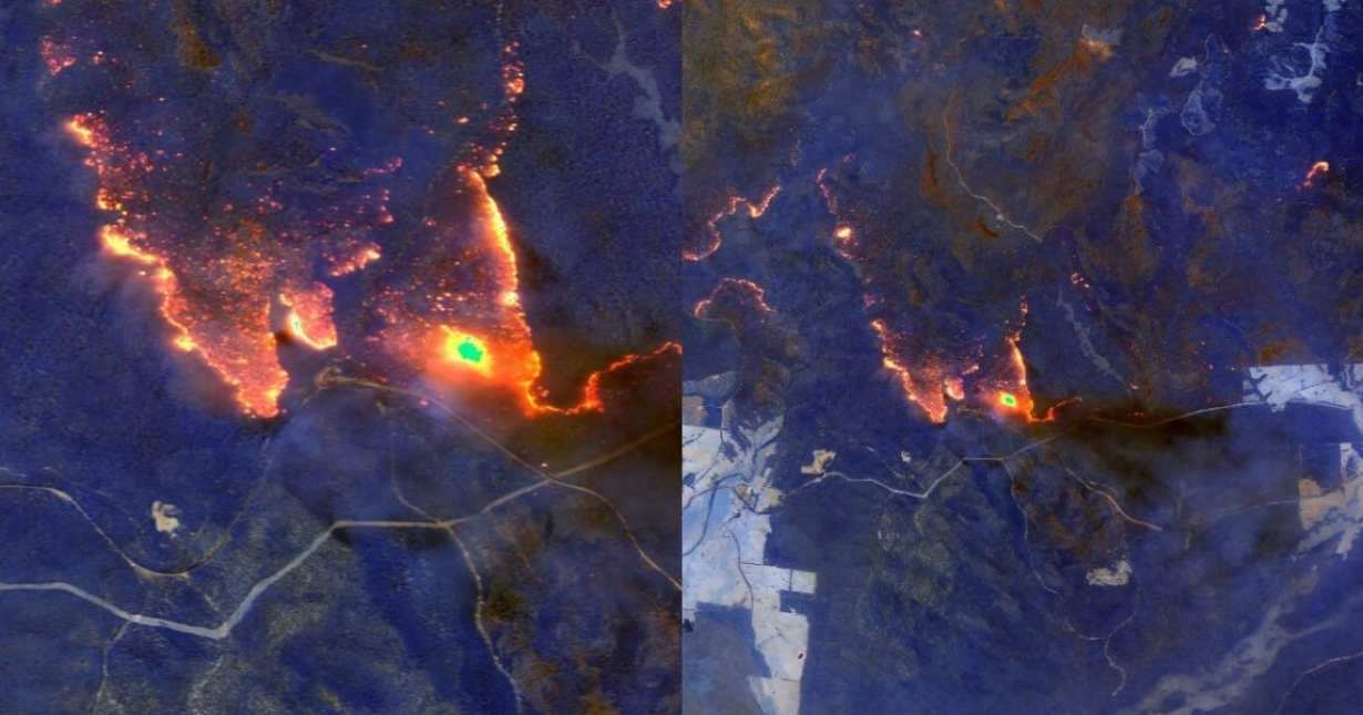 Satellite images reveal the extent of Australian bushfire damage ...