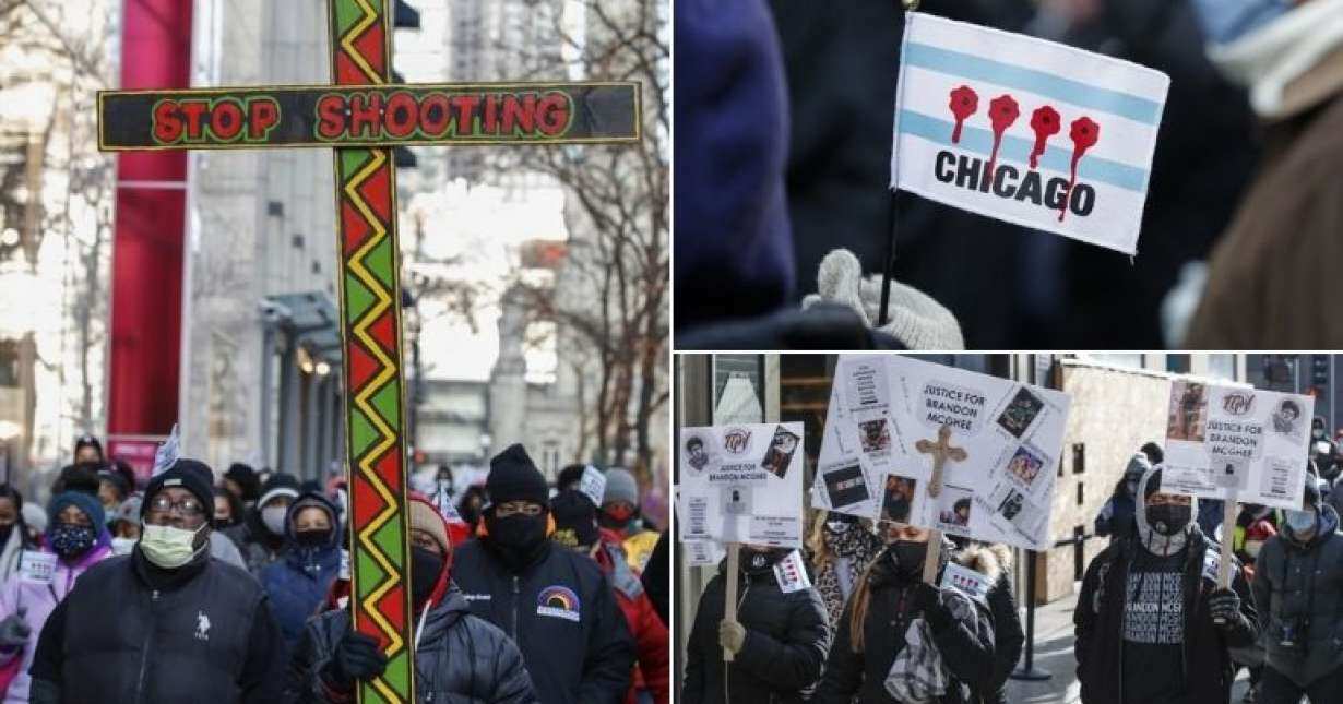 Chicago marches against gun violence after an alarming increase in ...