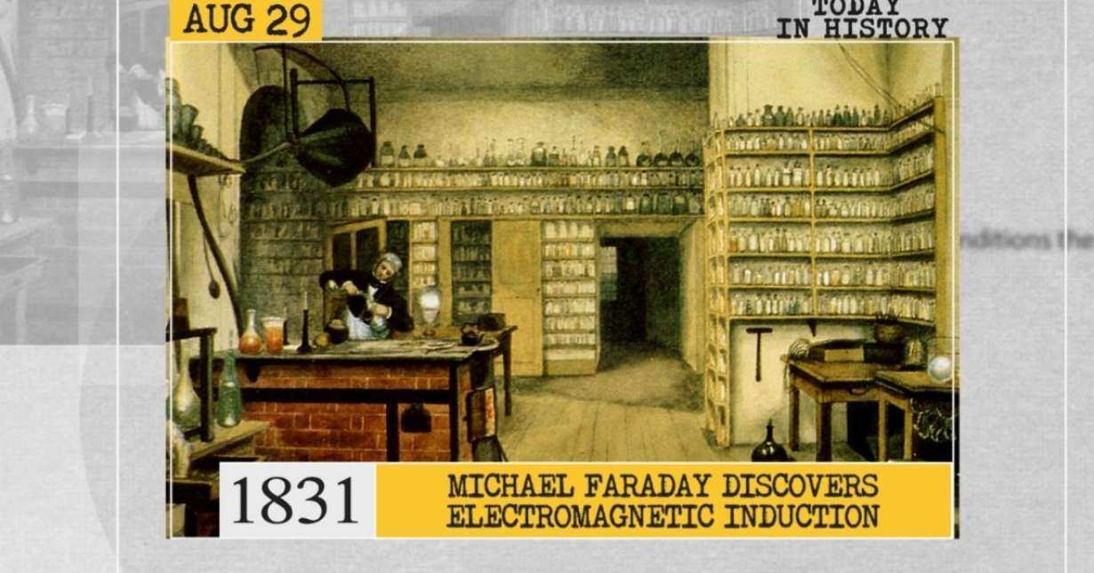 Aug 29 in history: Michael Faraday discovers electromagnetic induction ...