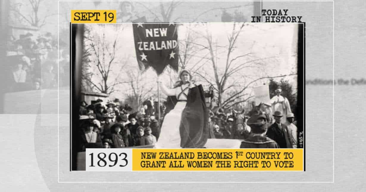 September 19 in history: New Zealand becomes first country to grant ...