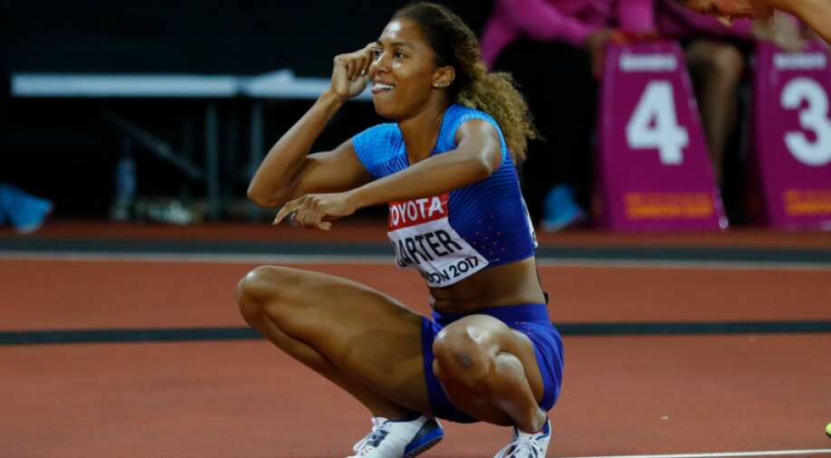 World Athletics Championships: America's Kori Carter wins 400m hurdles ...