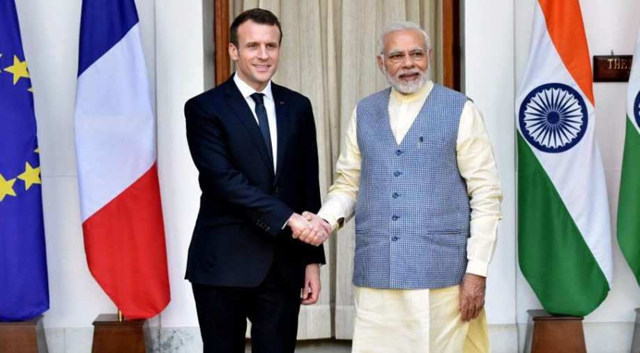 In call, French President Emmanuel Macron, Indian Prime Minister ...