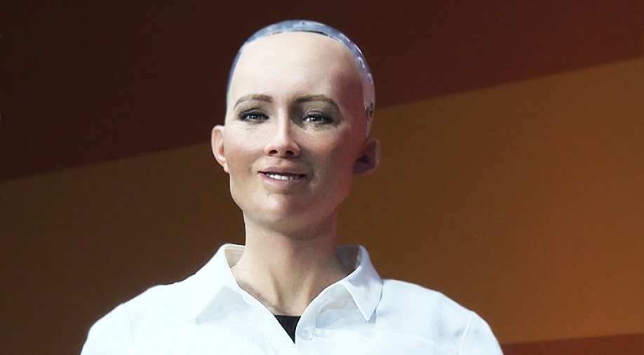 Watch: World's first robot citizen visits India - Edge News