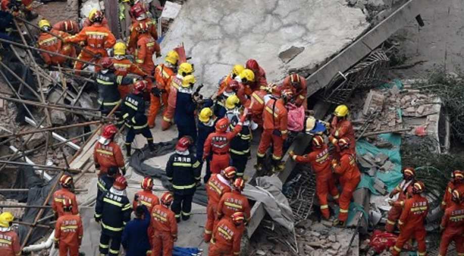 Five killed, twenty trapped in Shanghai building collapse, World News ...