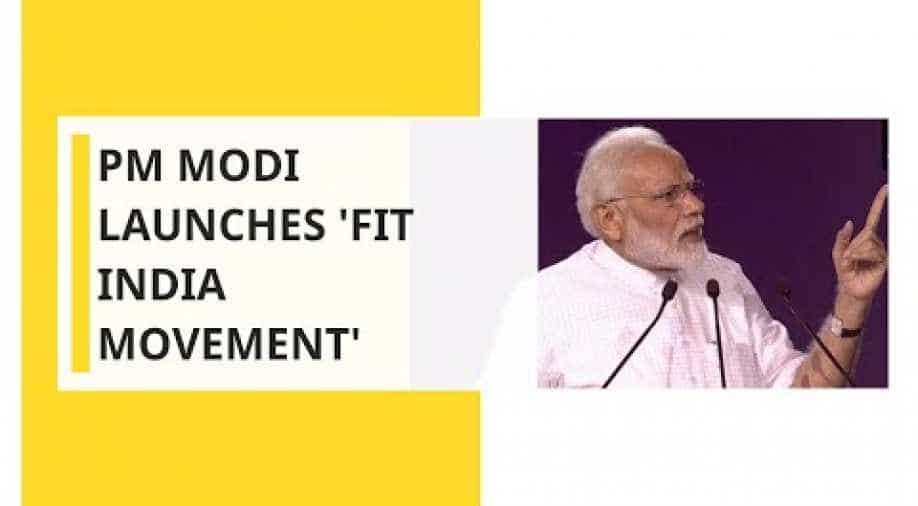 PM Modi addresses the nation during launch of 'Fit India Campaign ...
