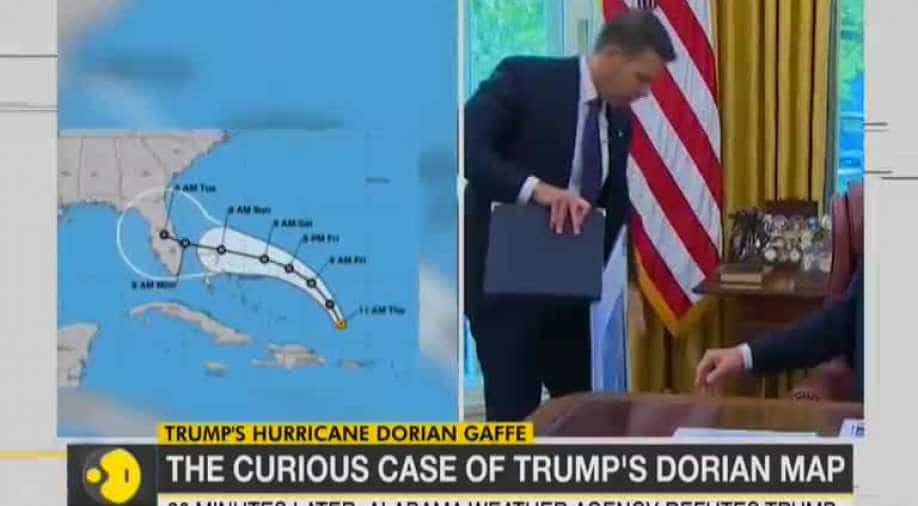 Trump Displays an Altered Hurricane Dorian Map - World News
