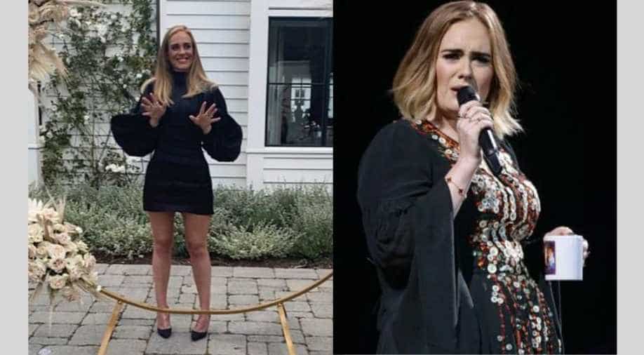 Adele shows off her figure in tight-fitted black mini for birthday ...