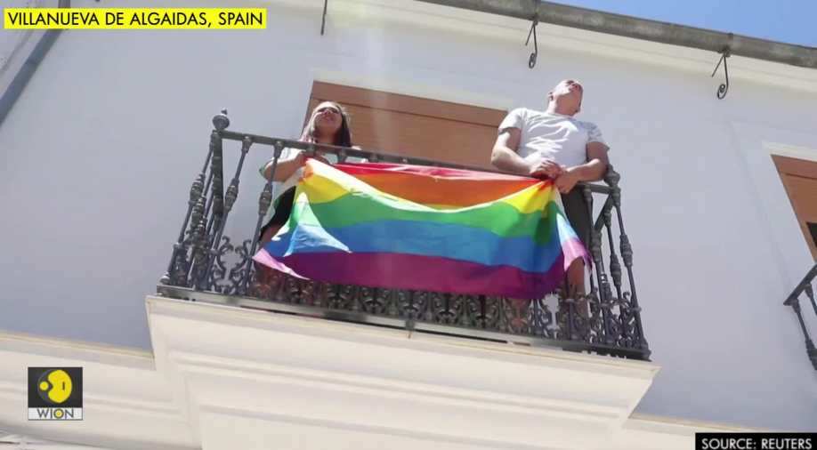 Spanish village makes its own rainbow after council's gay pride flag ...