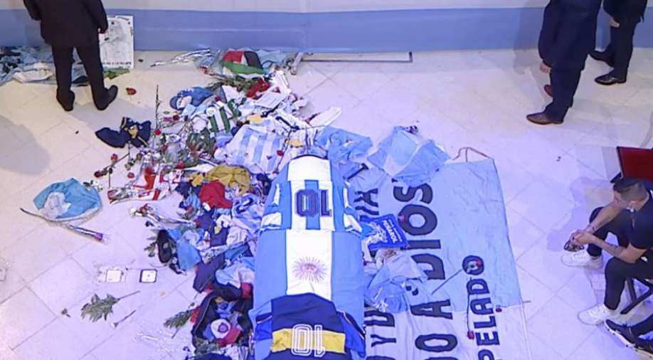 Maradona funeral cortege heads to cemetery near Buenos Aires, Sports ...