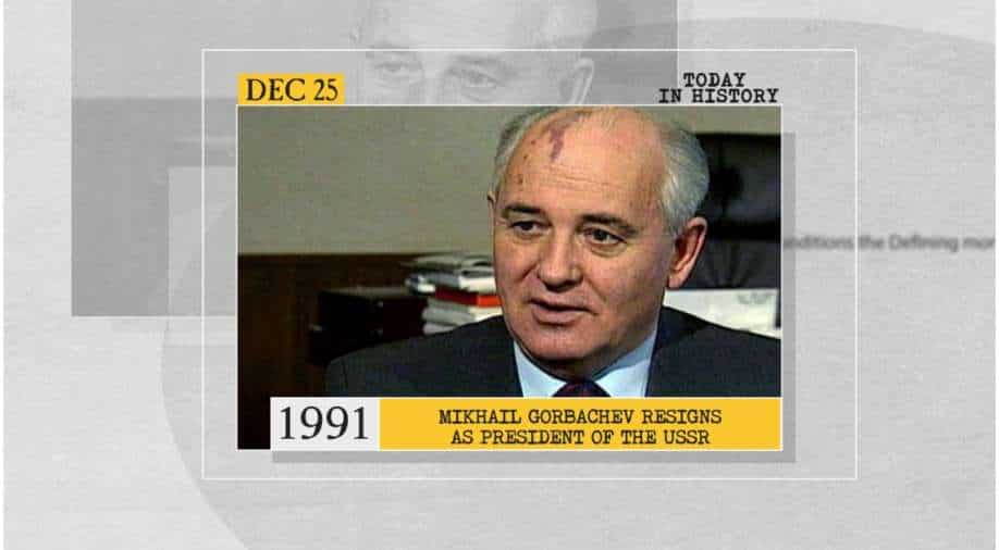 Today in history: First recorded Christmas celebration, Gorbachev ...