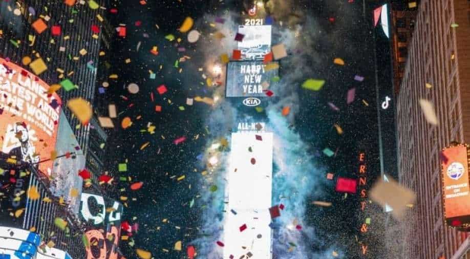 Times Square's famous new year countdown goes socially distanced with a ...