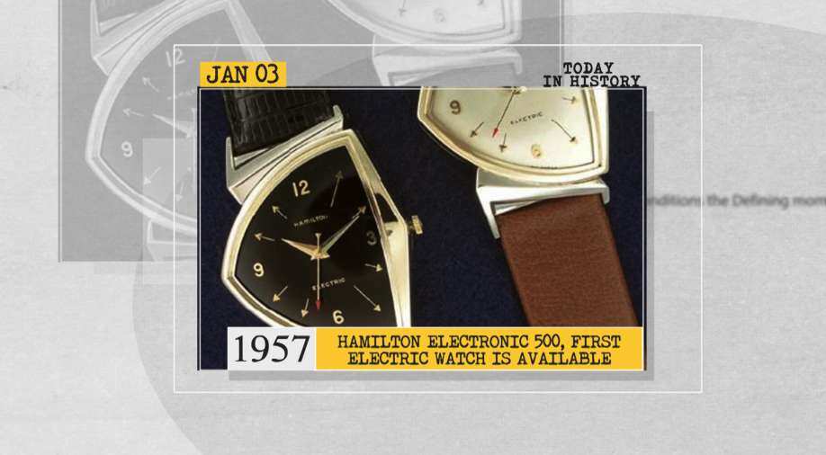 January 03 in history: First electric watch, Italian parliament ...