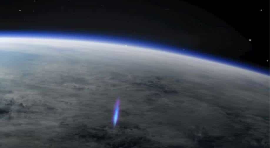 This video of a 'blue jet' captured from space is going viral ...
