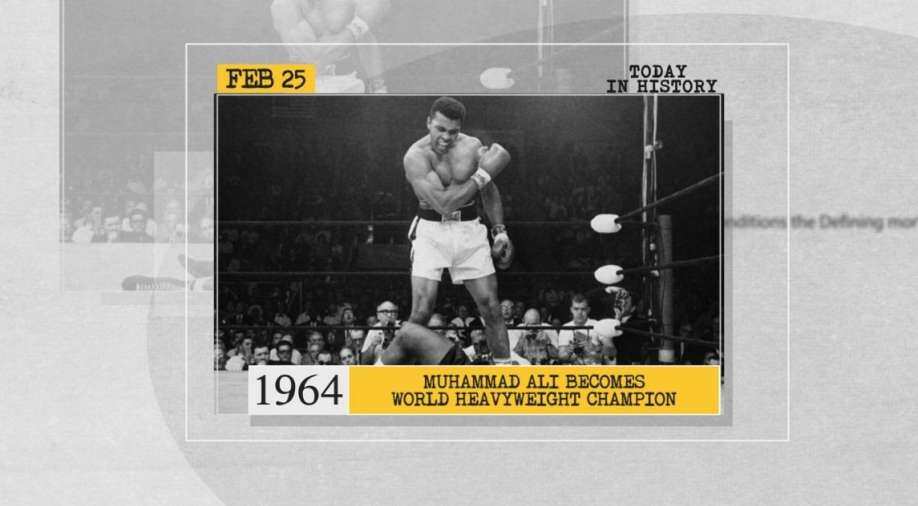 February 25 in history: Muhammad Ali becomes heavyweight champion, and ...