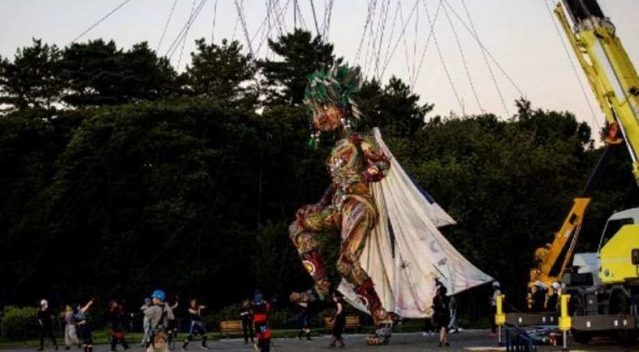 MOCCO, Olympic puppet, arrives in Tokyo from Tohoku - Sports News