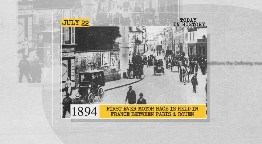 July 22 in history: First ever motor race held in France between Paris ...