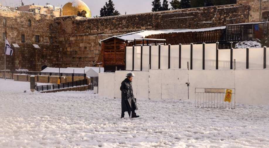 Breathtaking scenes after rare snowfall in Israel, Jordan and other ...