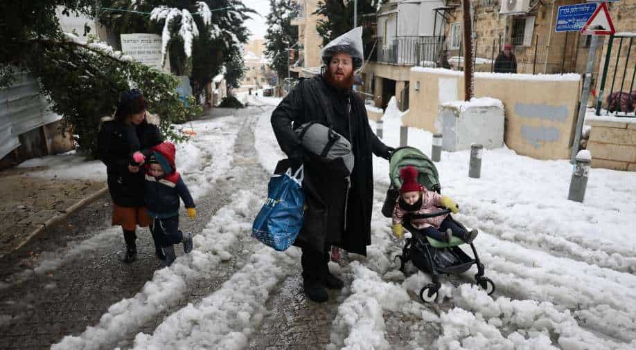 Breathtaking scenes after rare snowfall in Israel, Jordan and other ...