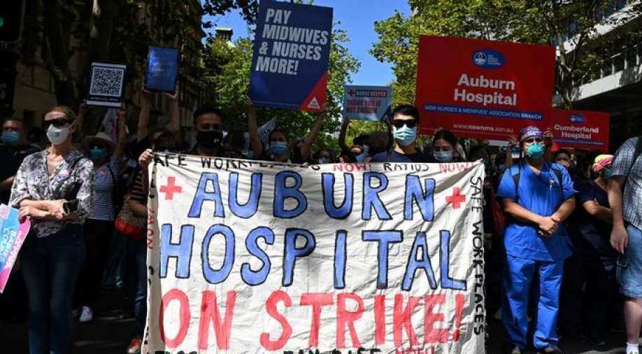 Thousands of Australian nurses protest against staff shortages and ...