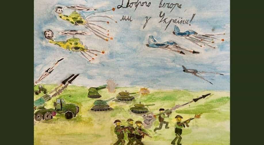 Children of war: Ukrainian kids use crayons and drawings to channel ...