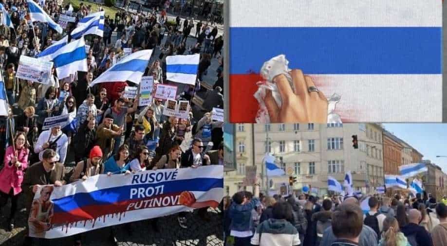 Wiping off the blood: To oppose Ukraine war, Russians adopt new ...