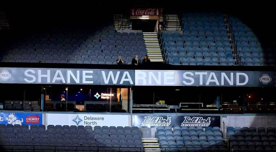 Shane Warne Stand unveiled at iconic Melbourne Cricket Ground in memory ...