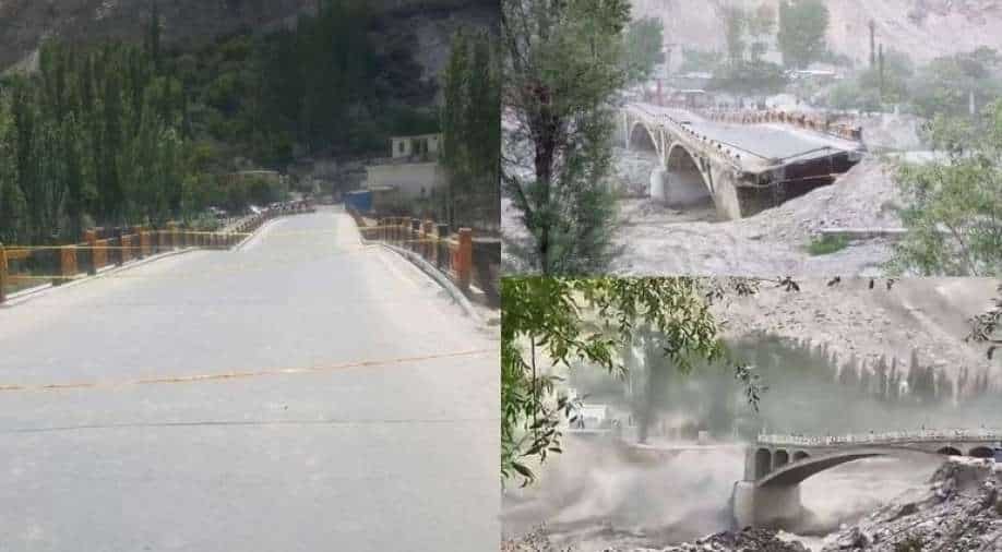 Shishper glacier’s water sweeps away Chinese-built strategic bridge on ...