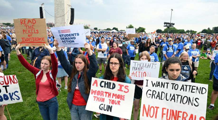 In pics: Thousands stage protest for stricter guns laws in the wake of ...