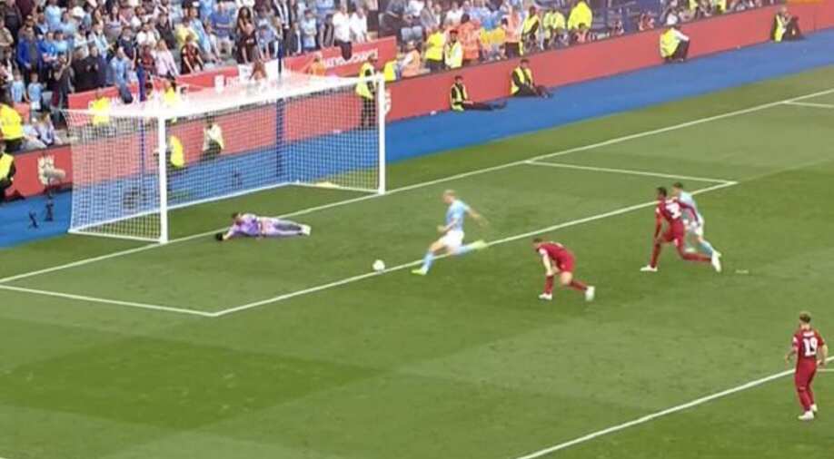 WATCH: Erling Haaland misses a sitter for Manchester City as Liverpool ...