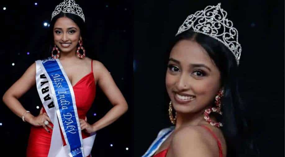 Indian American teen Aarya Walvekar from Virginia crowned Miss India ...