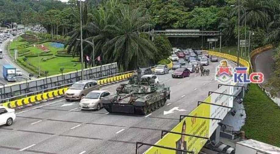 Malaysian Army tank breaks down on Kuala Lumpur highway; Twitter ...