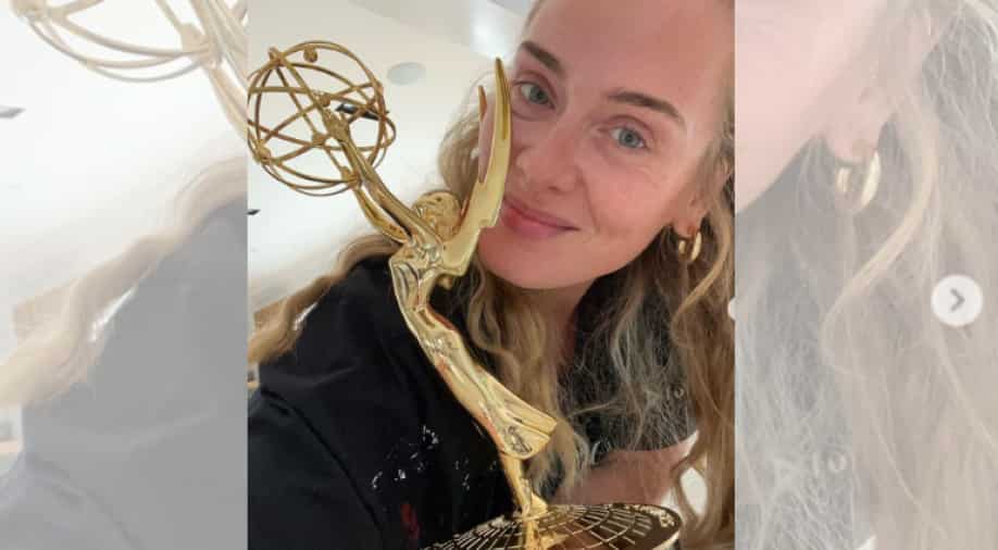 Adele shares selfies with her first Emmy trophy: Trust me to officially ...