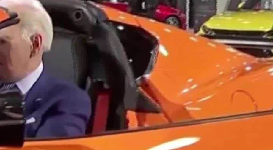 Watch: US President Joe Biden revs up V-8 Corvette Z06 at Detroit Auto ...