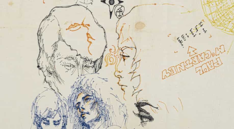 Missing tablecloth with doodles from The Beatles returned after 55 ...
