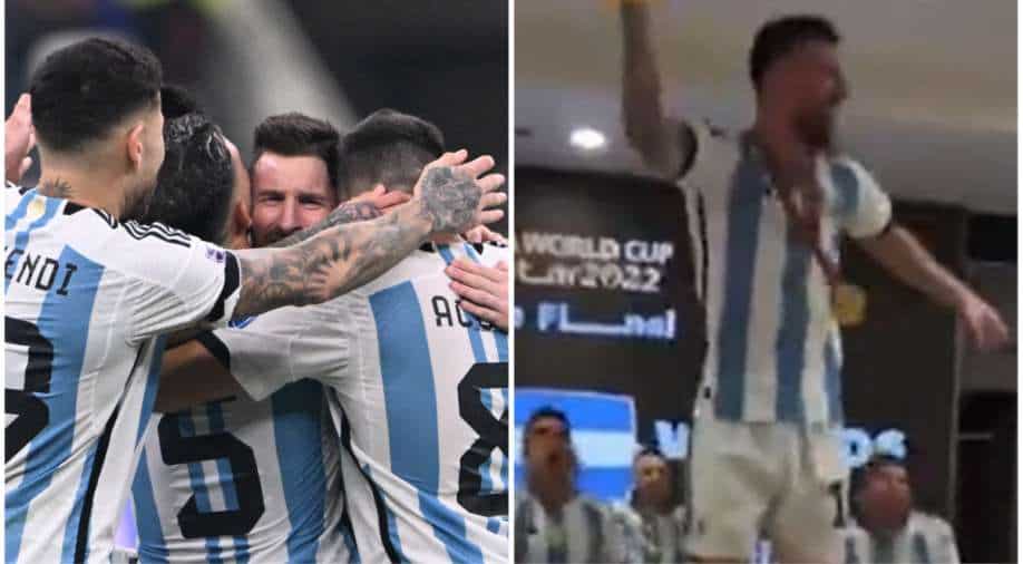 UNMISSABLE! Argentina captain Lionel Messi's table dance with FIFA ...