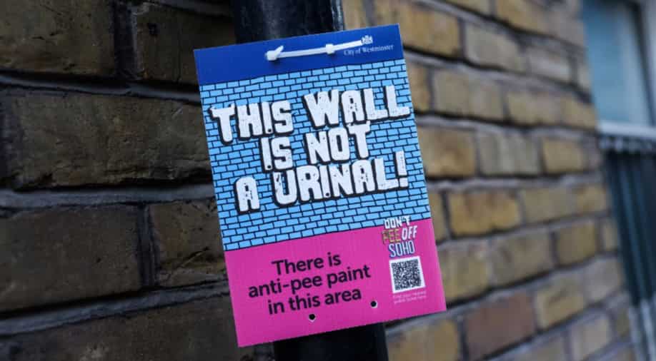 London's Soho district gets pee-repellent paint on walls to deter ...